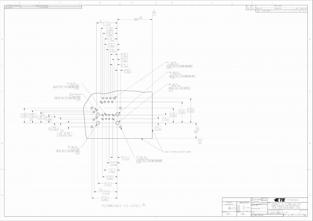 TE Connectivity 6116151-4 technical drawing page 2