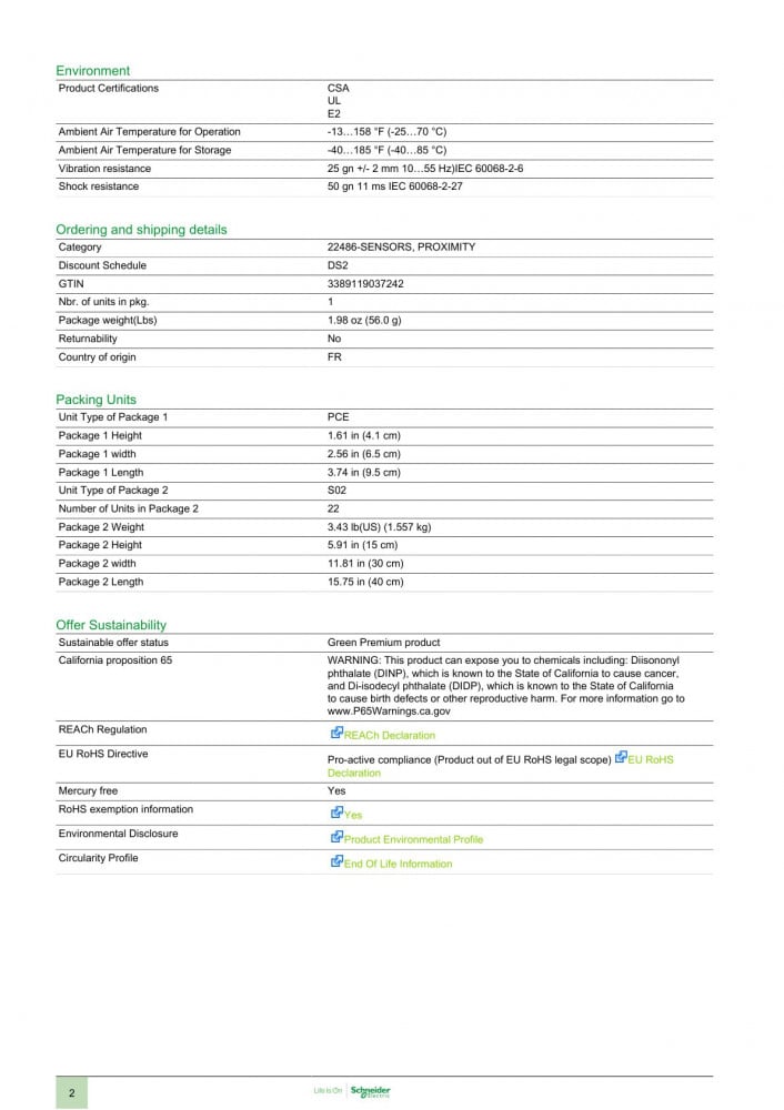XS218B4PBM12 technical document page 2