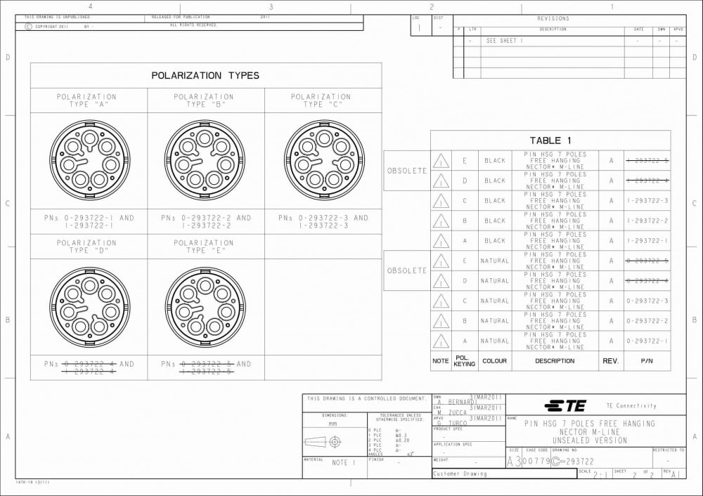TE Connectivity 1-293722-3 technical drawing page 2
