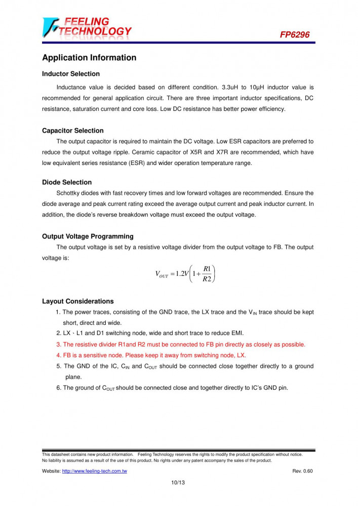 FP6296XR-G1 datasheet page 10