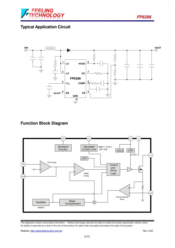 FP6296XR-G1 datasheet page 2
