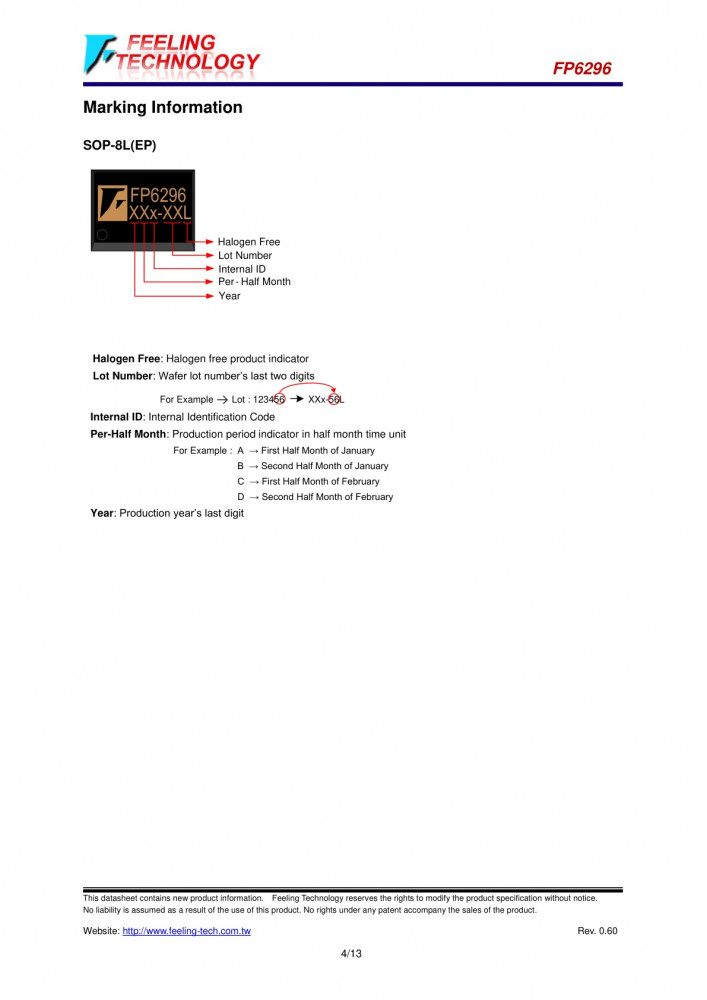 FP6296XR-G1 datasheet page 4