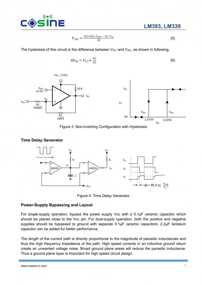 COSINE LM339SR datasheet page 7
