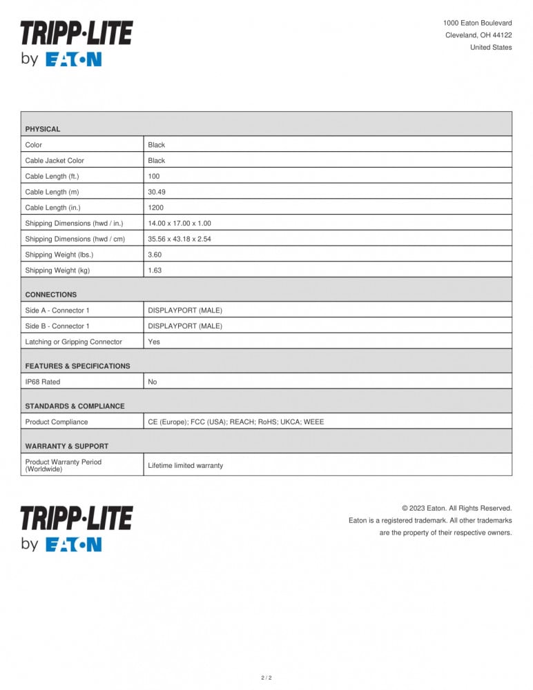 P580-100 technical document page 2