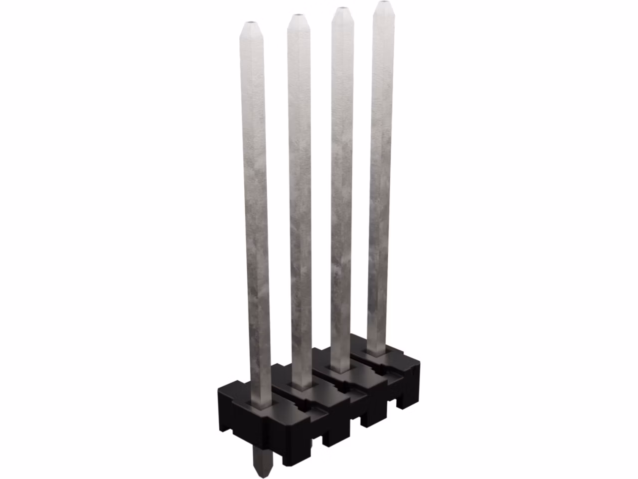 KK 396 Breakaway Header, Vertical, 4 Circuits, Matte Tin (Sn) Plating, Pin Length 31.75mm (1.250