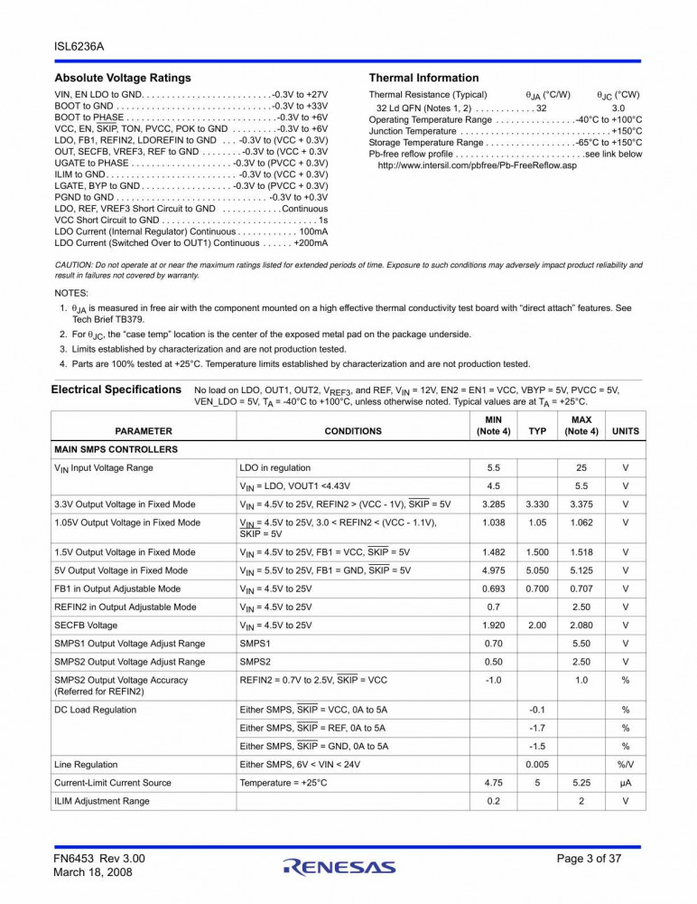 ISL6236A datasheet page 3