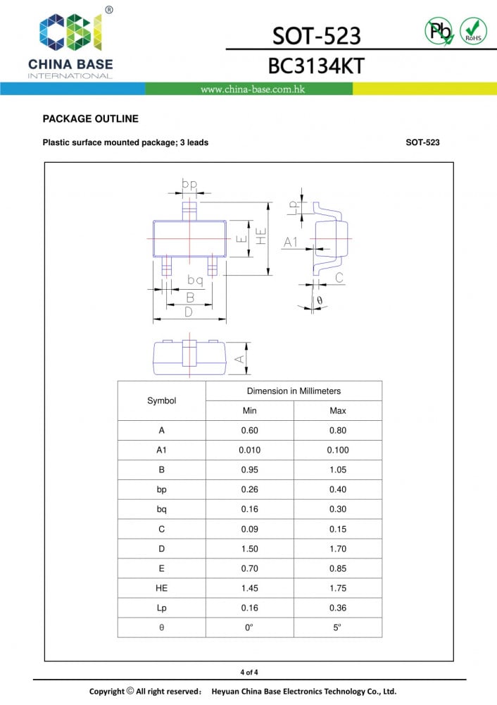BC3134KT datasheet page 4