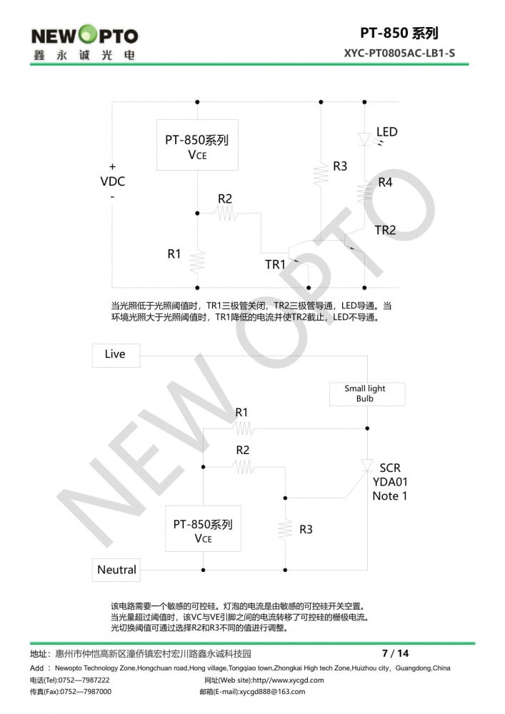 XYC-PT0805AC-LB1-S approval document page 7