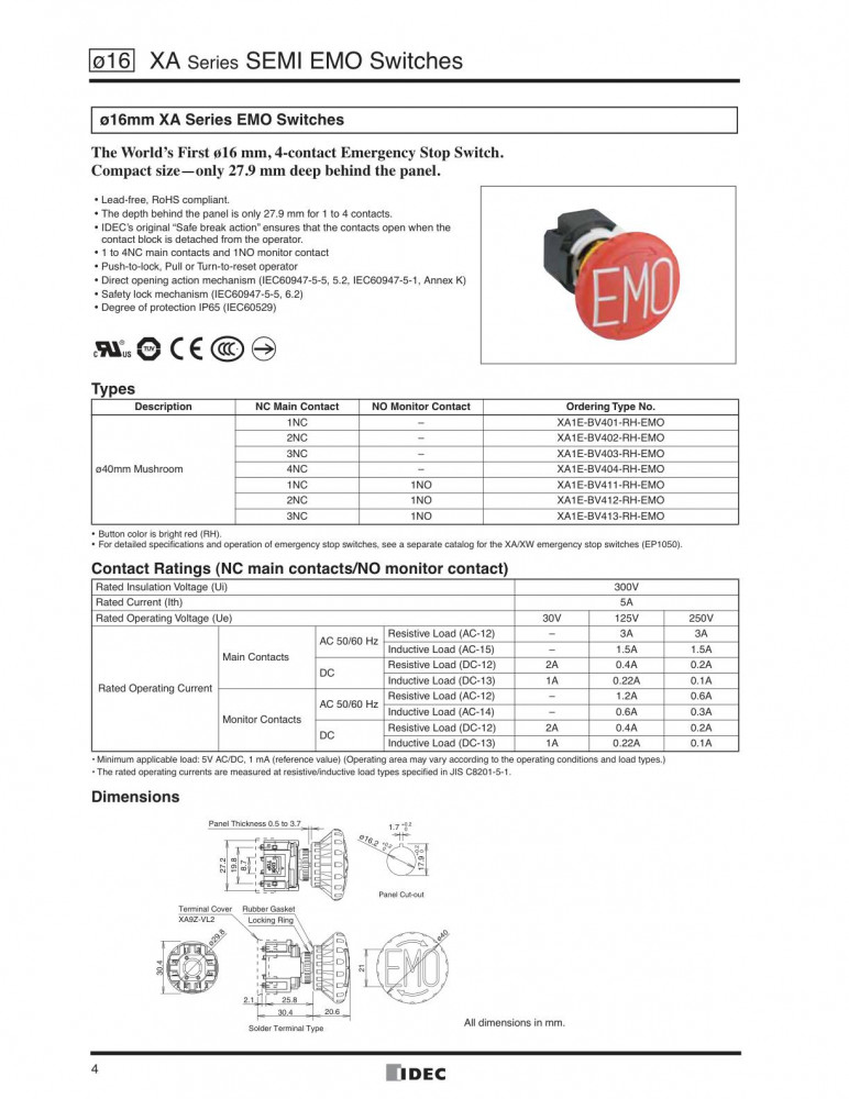 IDEC technical document page 4