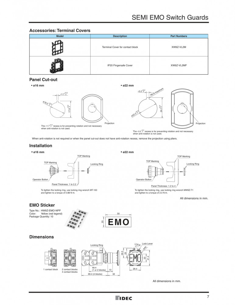 IDEC technical document page 7