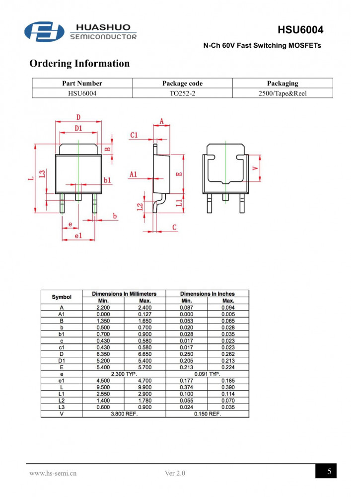 HSU6004 datasheet page 5