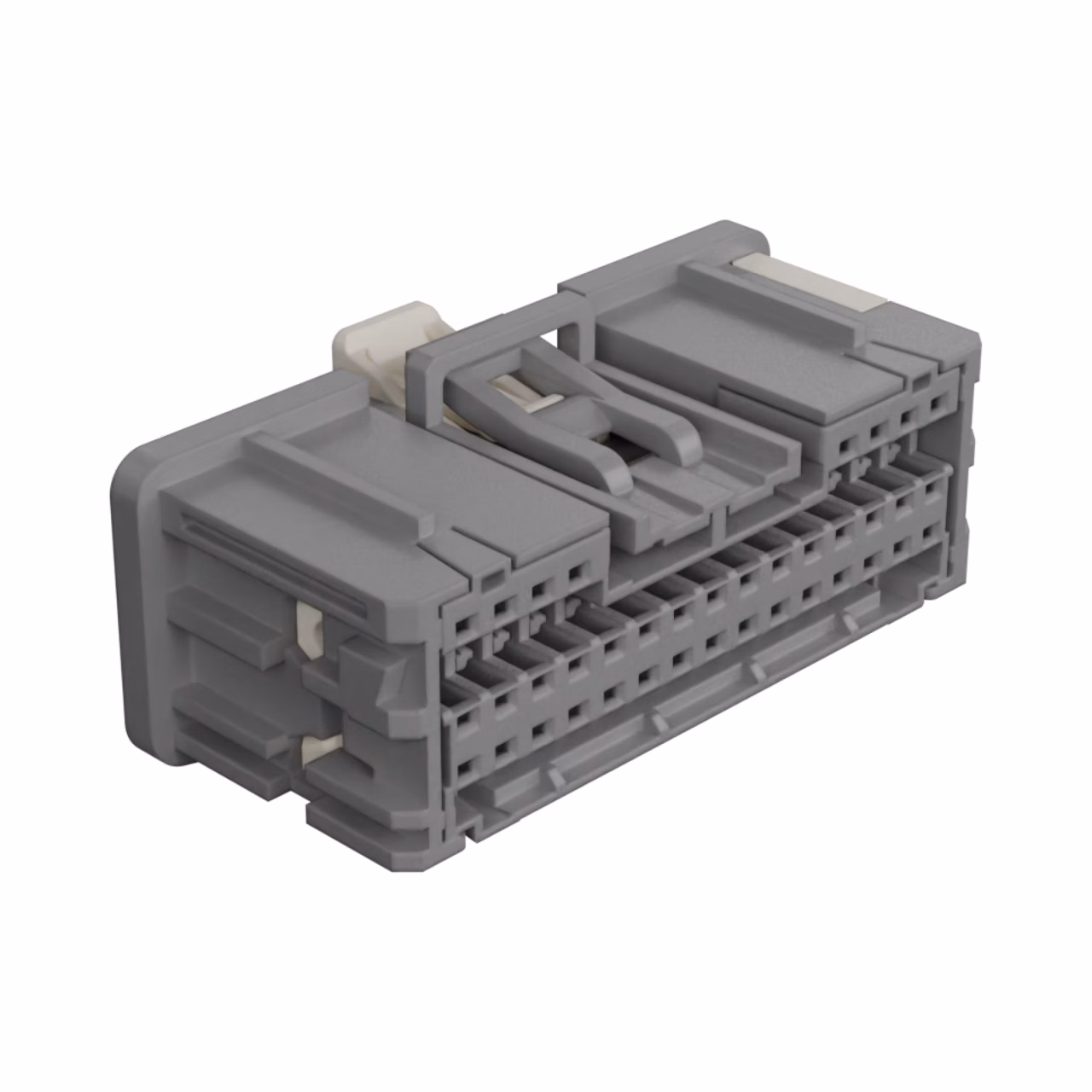 Mini50 Unsealed Receptacle, UL 94 HB, 3 Rows, with CPA, 38 Circuits, Polarization Option B, Gray for sale