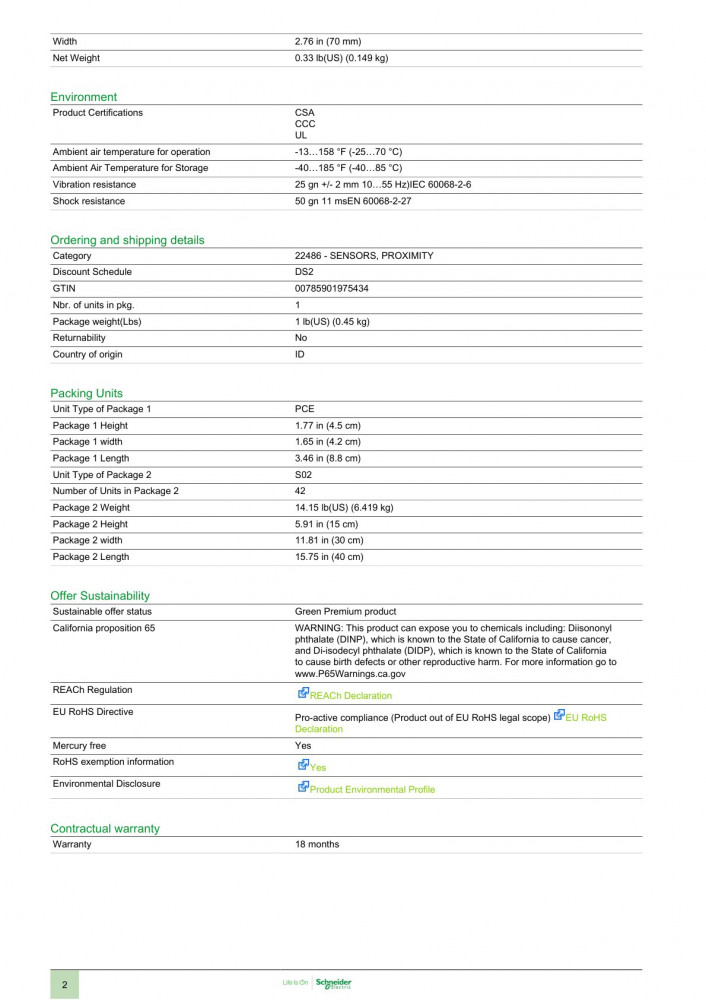 XS8C2A1MAU20 technical document page 2