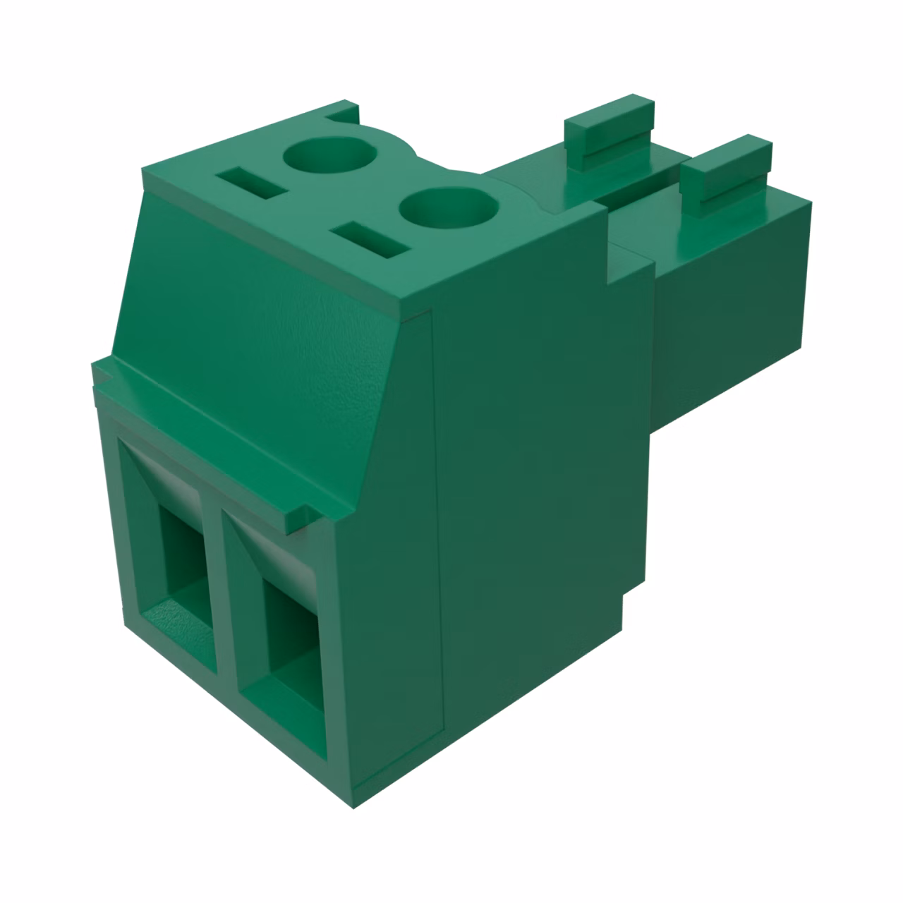 3.81mm Pitch Eurostyle Horizontal Plug, Green Housing, Gold (Au) Plated,  2 Circuits for sale