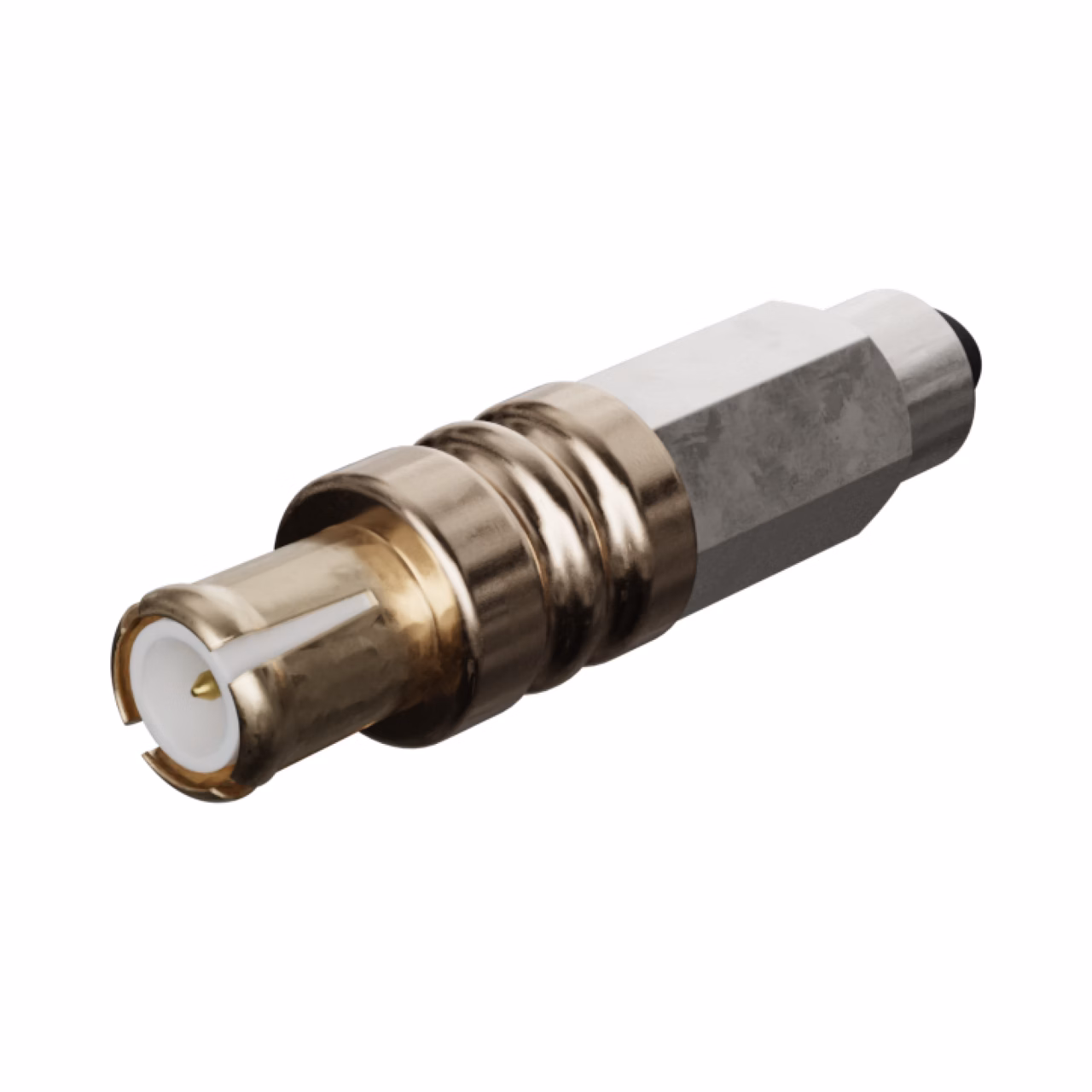 MCX Plug, Straight, Crimp, RG-174, RG-188 and RG-316 Cable, Die Cast Body, Nickel (Ni) Plated, Bag, 50 Ohms for sale