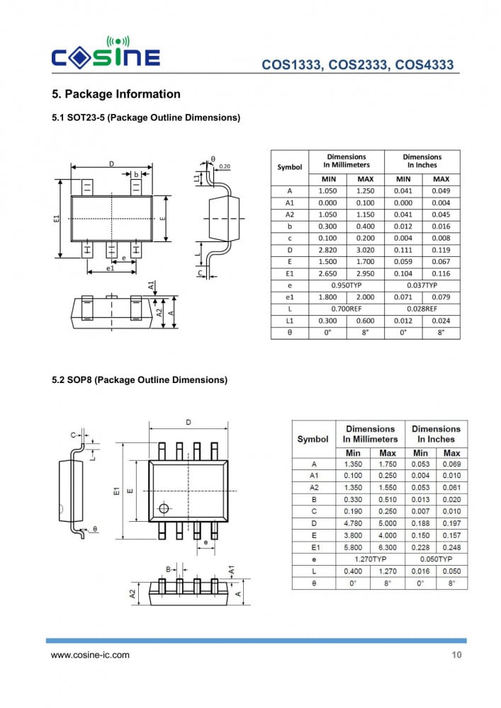 COS2333SRA datasheet page 10