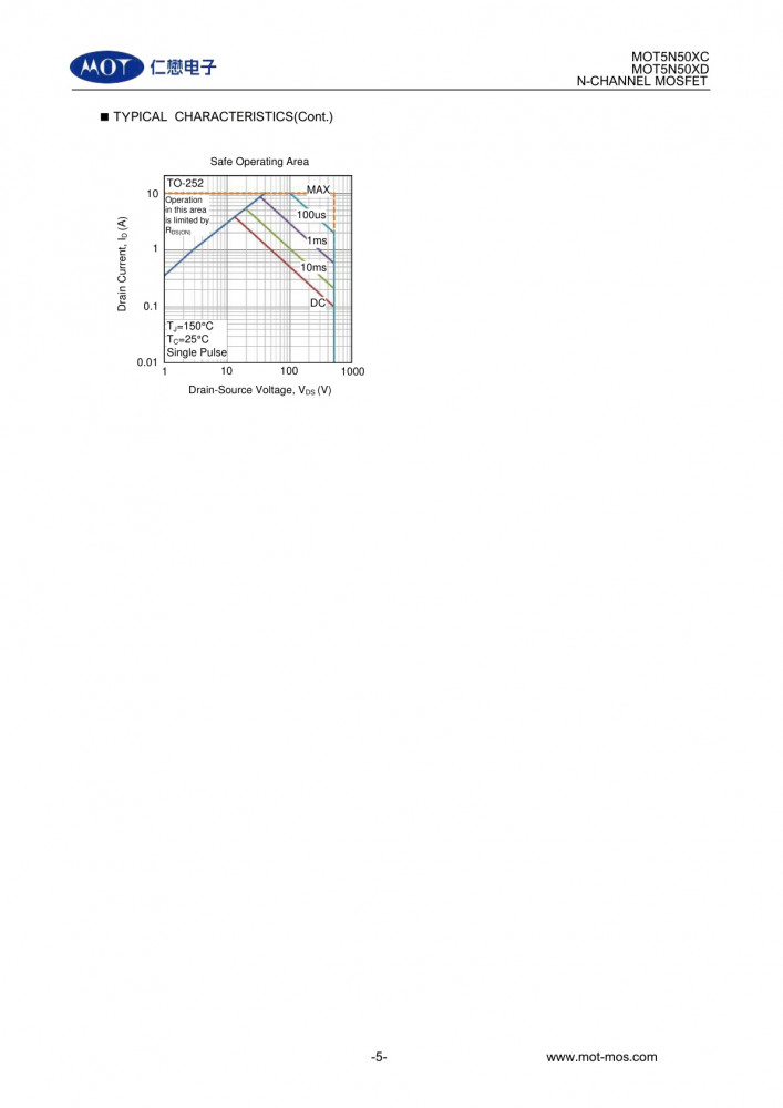 MOT5N50XD datasheet page 5
