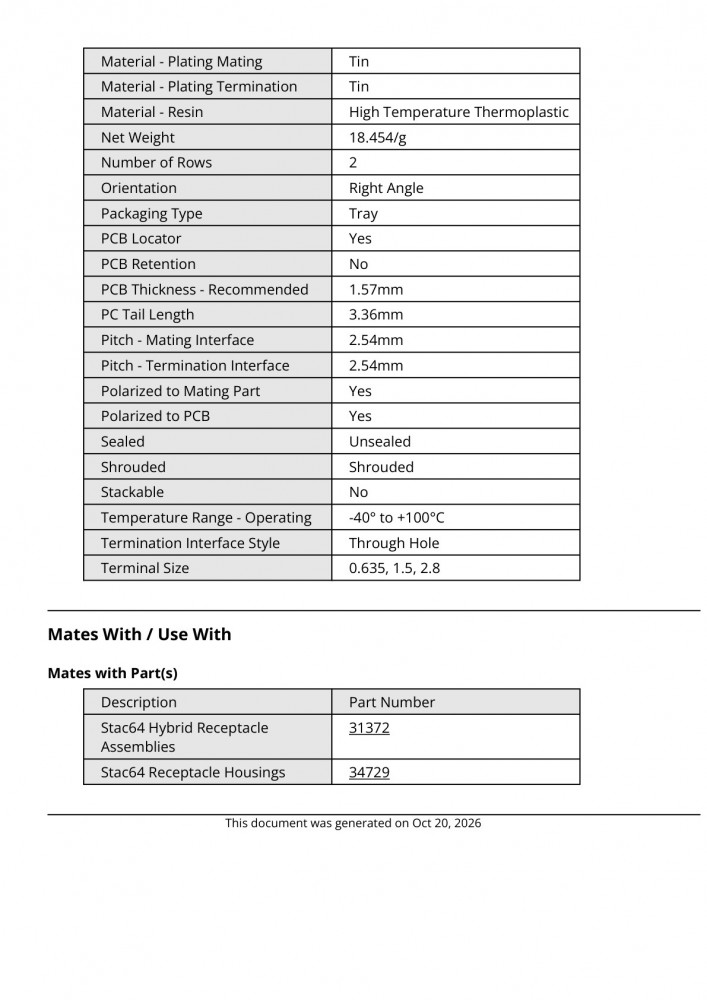 MOLEX 347082038 technical drawing page 3