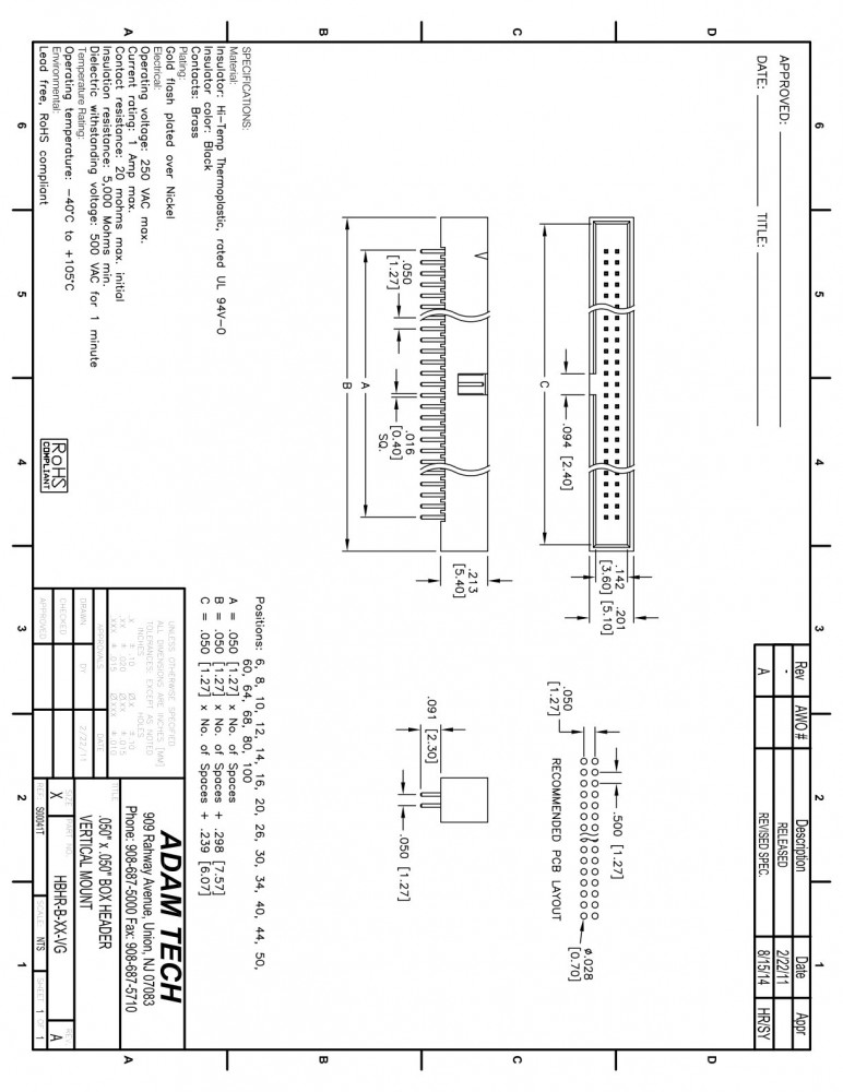 HBHR-B-100-VG technical document preview