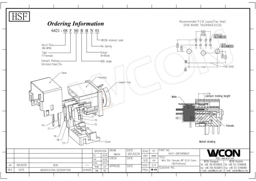 Wcon 6421-08FS0RBN01 drawing page 2