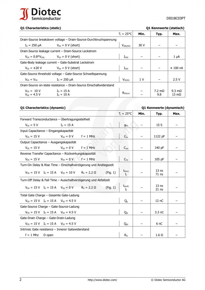 DIOTEC DI018C03PT-Q datasheet page 2
