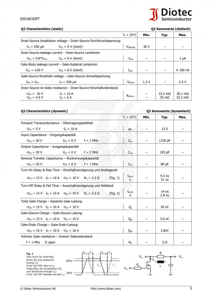 DIOTEC DI018C03PT-Q datasheet page 3