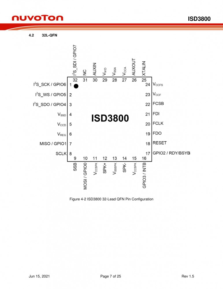 ISD3800 datasheet page 7