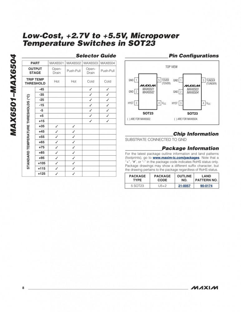 MAX6502 datasheet page 8