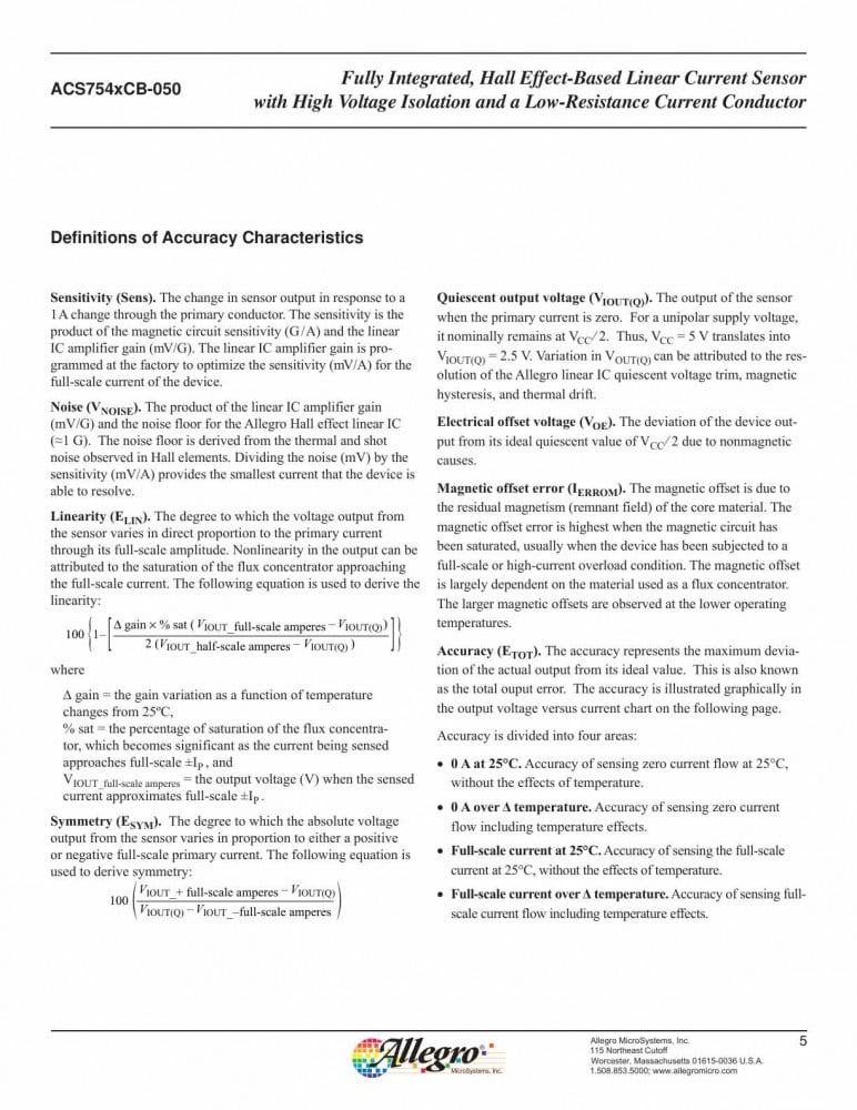 ACS754 datasheet page 5