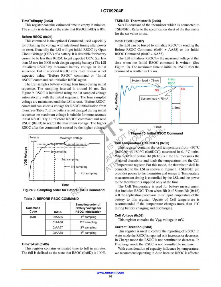 LC709204F datasheet page 10