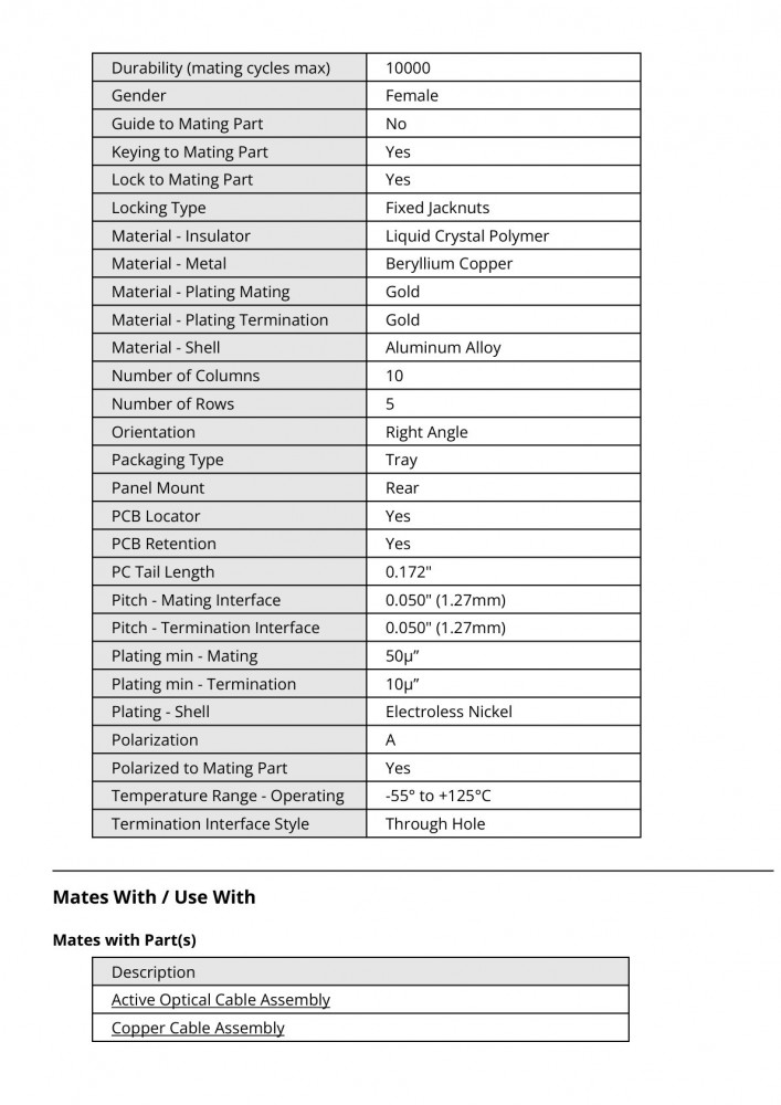 VTRAF-05-10-50-06-00-NE technical document page 2