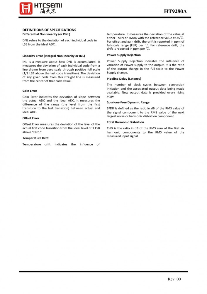 HT9280ARSZ datasheet page 5