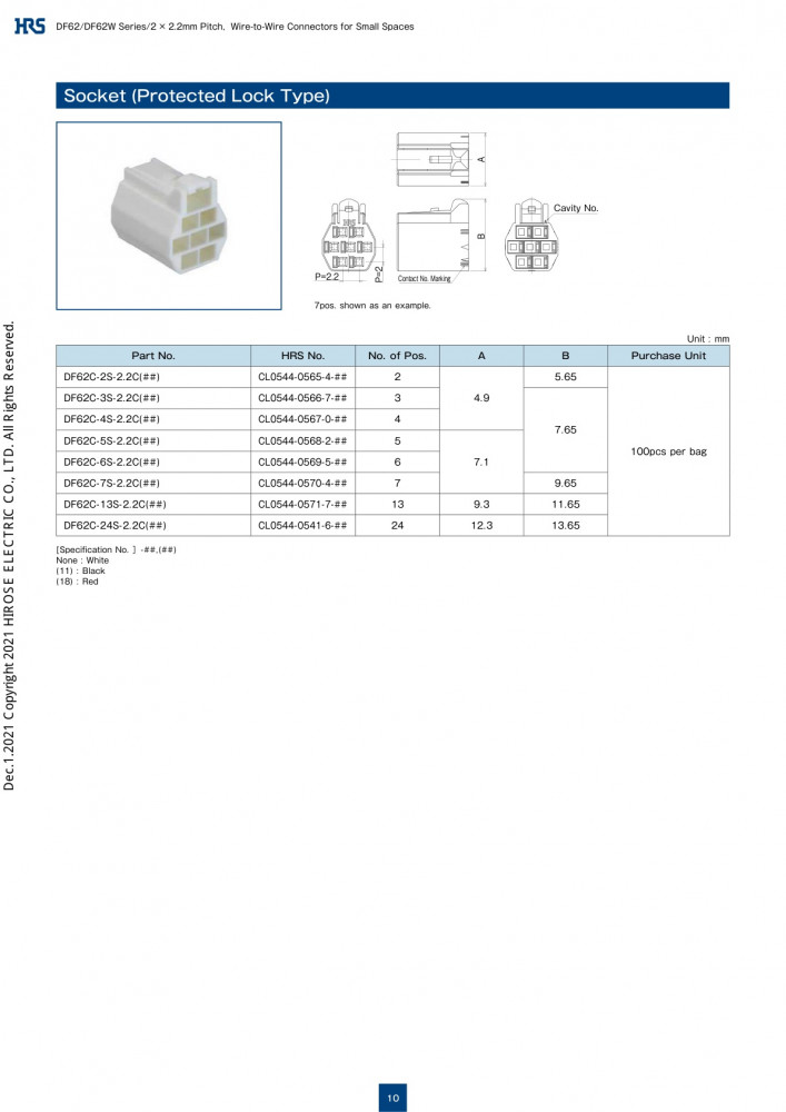 HRS DF62 datasheet page 10