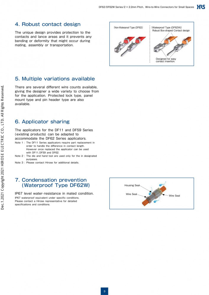 HRS DF62 datasheet page 3