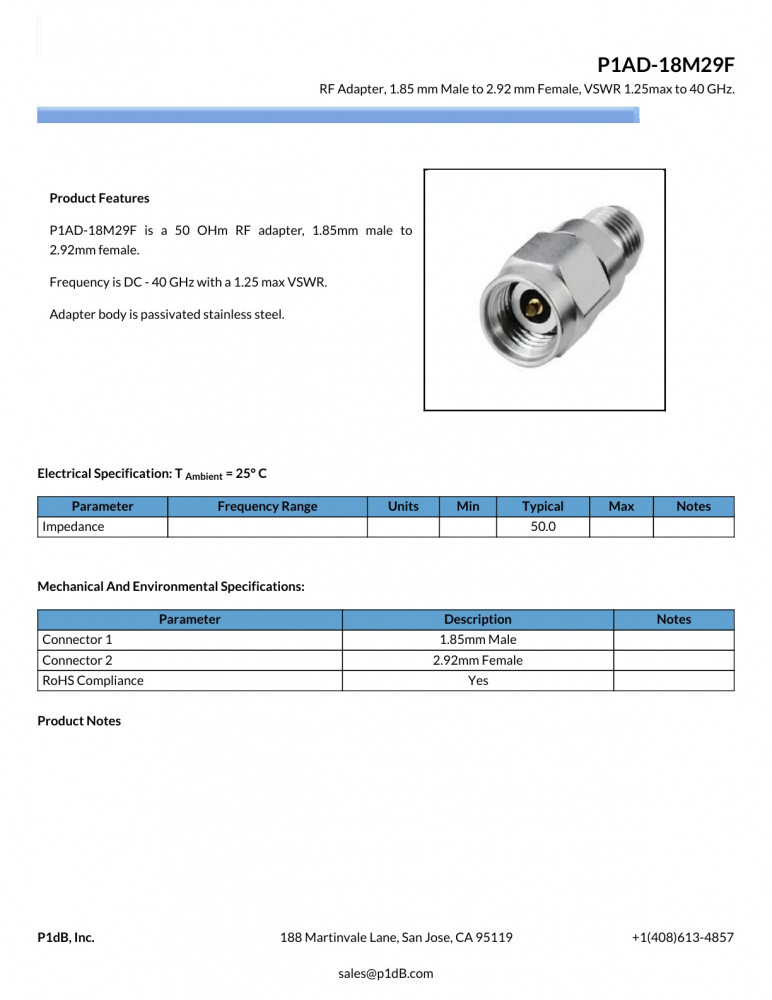 P1AD-18M29F product documentation image
