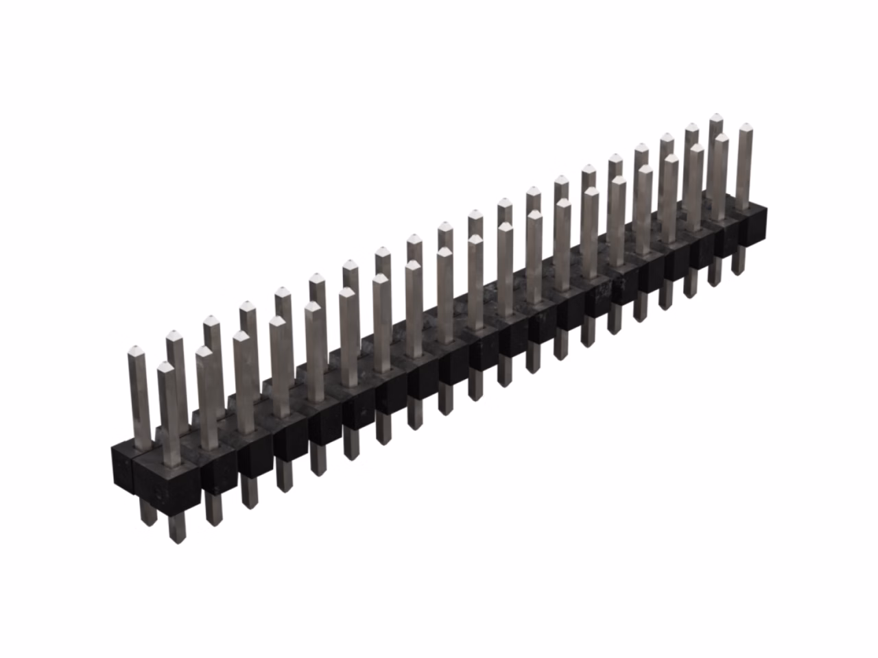 C-Grid Header, 2.54mm Pitch, Through Hole, Dual Row, Vertical, 40 Circuits, 2.54µm Tin (Sn) Plating, Tray Packaging, Lead-Free for sale