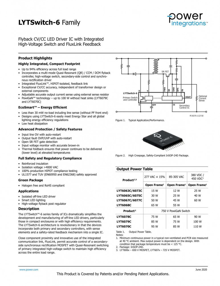 LYT6067C-TL technical document page 1