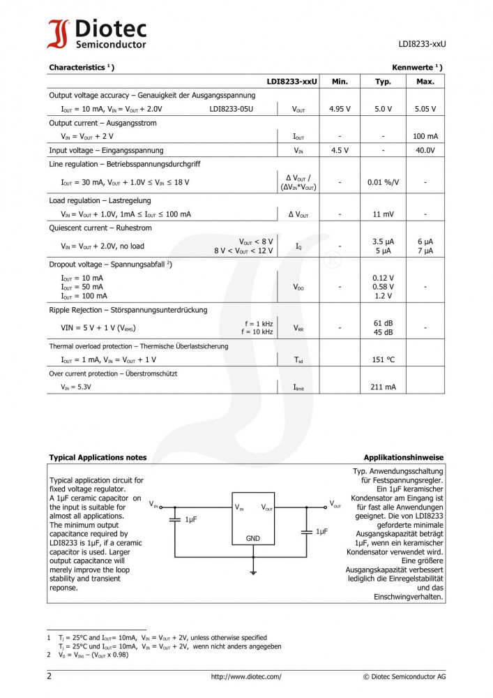 LDI8233 technical document page 2