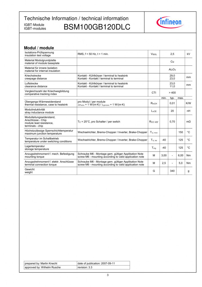 BSM100GB120DLC datasheet page 3