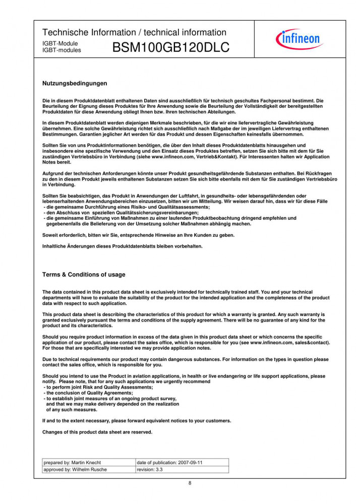 BSM100GB120DLC datasheet page 8