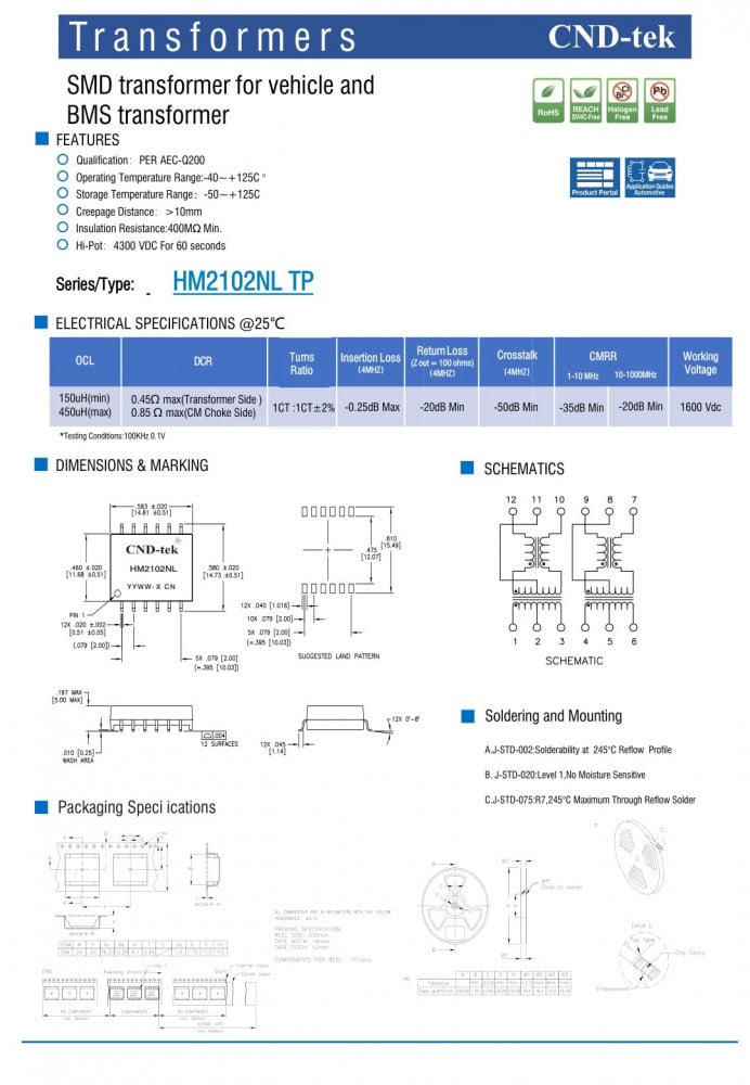 HM2102NL TP datasheet page
