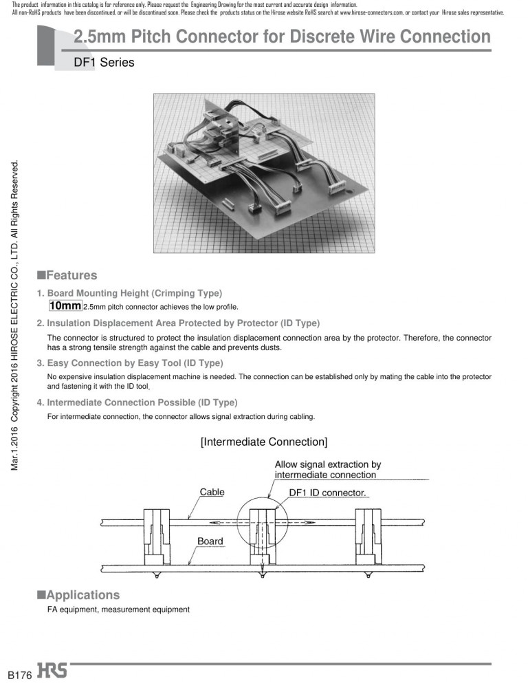 DF1 series datasheet page 1