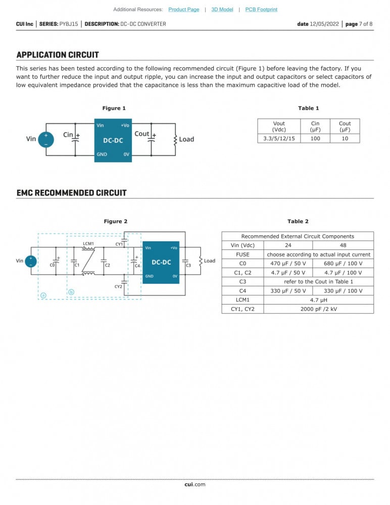 CUI PYBJ15 datasheet page 7