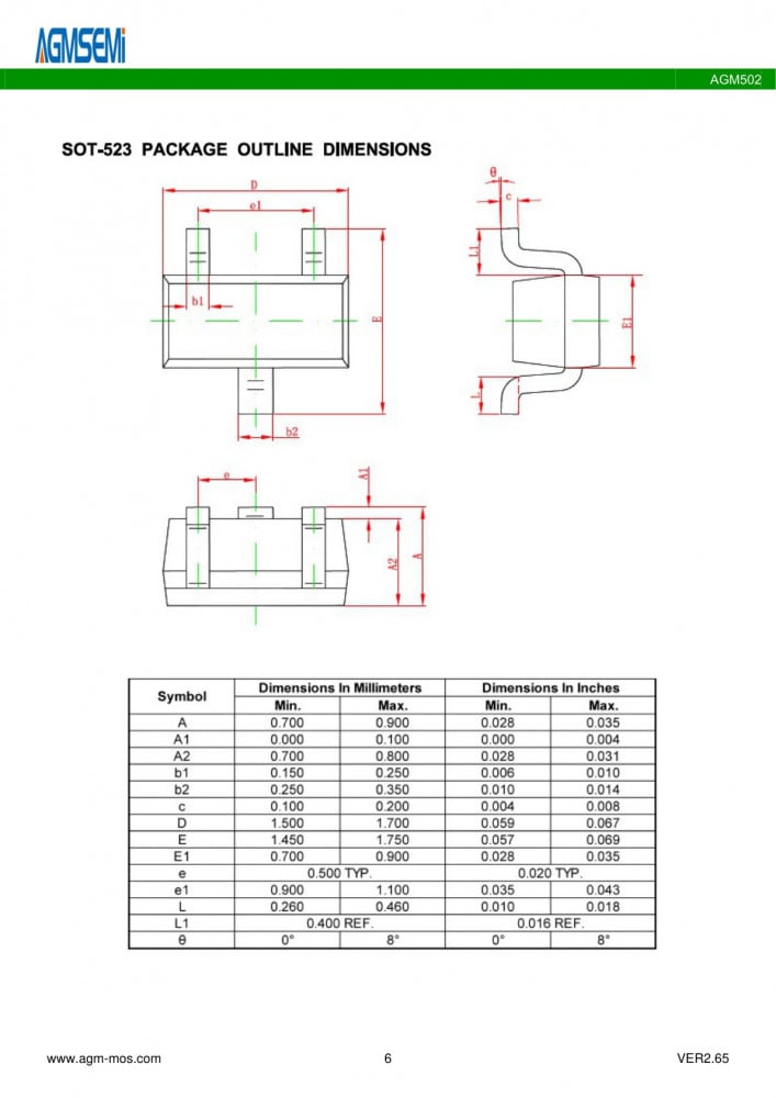 AGM502 datasheet page 6