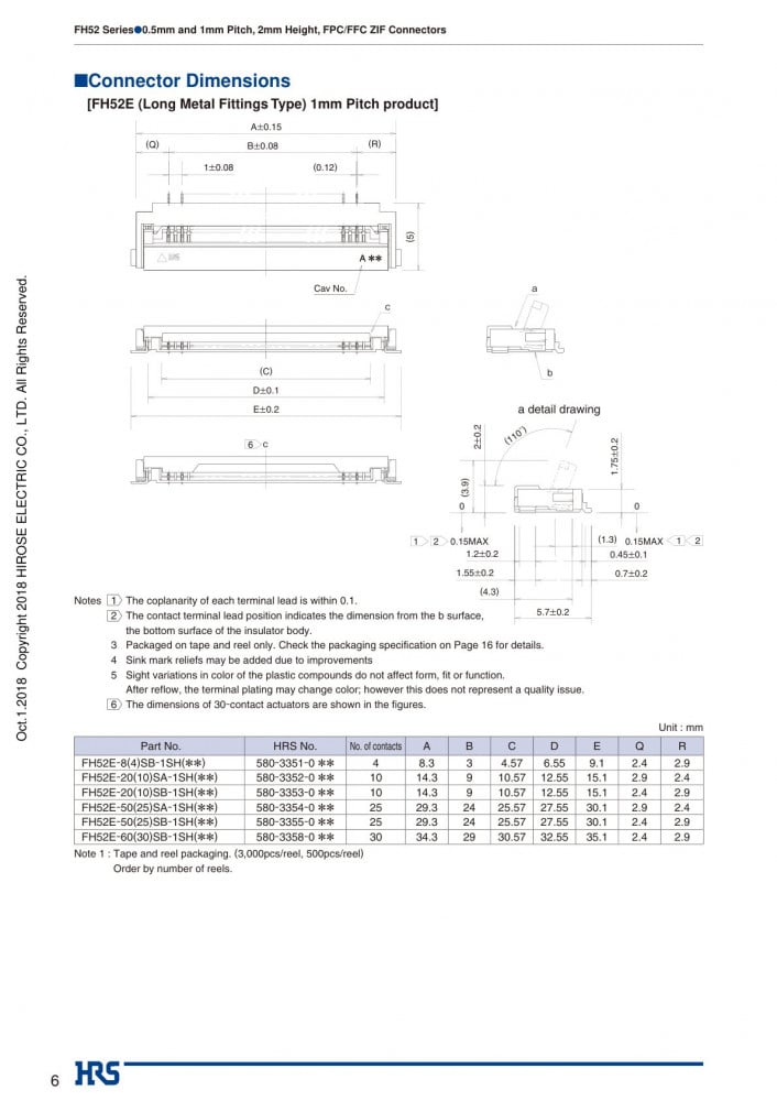 FH52E datasheet page 6