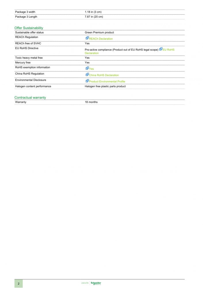 NSYTRACR24 technical documentation page 2