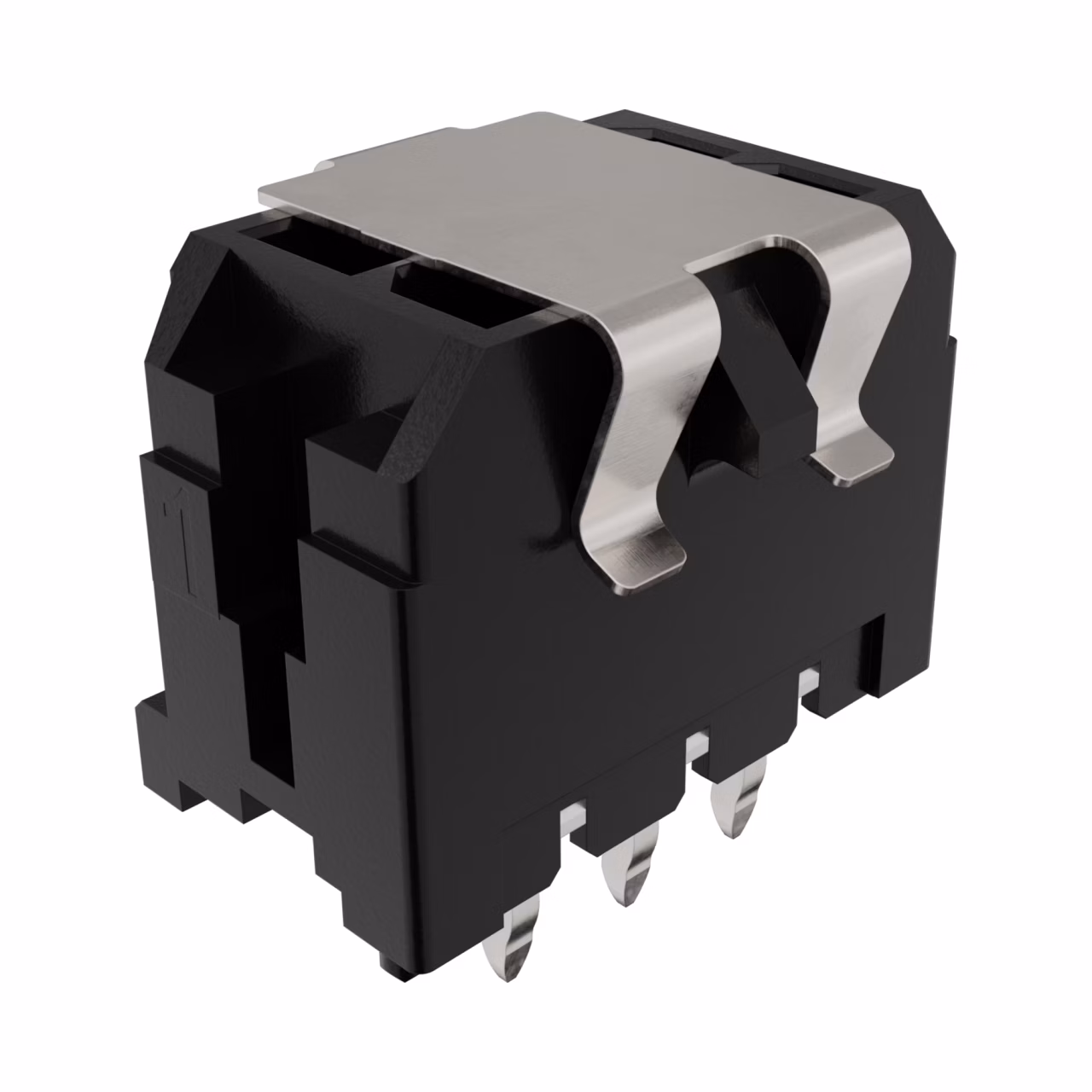 Micro-Fit 3.0 Vertical Header, 3.00mm Pitch, Dual Row, 6 Circuits, with PCB Polarizing Peg, 0.76µm Gold Plating, Glow-Wire Capable, Black, Tape and Reel, with Pick and Place Cap for sale