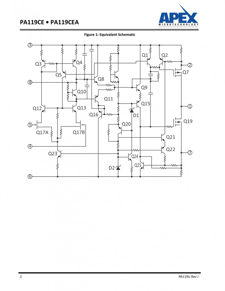 PA119CEA datasheet page 2