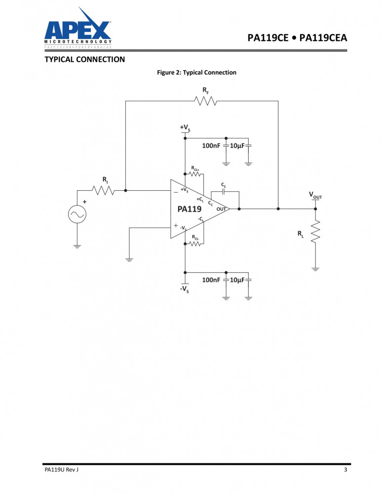PA119CEA datasheet page 3