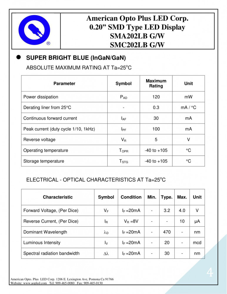 SMC202LB technical documentation page 4